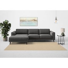 Ecksofa Trendmanufaktur "Lumber Jack, elegantes Designsofa, zeitlos modern, hoher Sitzkomfort", grau (beluga), B:280cm H:85cm T:167cm, 100% Polyester, Sofas, Ecksofa, wahlweise mit Bettfunktion u. Bettkasten, L-Form