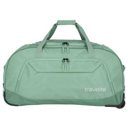 Reisetasche Travelite "KICK OFF XL, 77 cm", Gr. B/H/T: 77cm x 41cm x 38cm, grün, Polyester, Taschen, Duffle Bag Reisegepäck Sporttasche Reisebag mit Trolleyfunktion