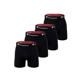 Boxershorts Champion "Boxershort 4er Pack", Herren, Gr. S, schwarz, Obermaterial: 95% Baumwolle CO. 5% Elasthan EL., Unterhosen