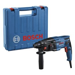 Bohrhammer Bosch Professional "»mit SDS plus GBH 2-21« ohne Akku und Ladegerät", blau (blau schwarz), B:360mm H:115mm L:397mm, Bohrmaschinen, der kompakter und kraftvoller Bohrhammer der Einstiegsklasse