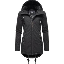 Winterjacke Ragwear "Zuzka Winter" Gr. L (40), gelb (shadow), Damen, Außenmaterial: 100% Polyester, Innenfutter: 100% Polyester, Wattierung: 100% Polyester, Jacken, Wasserdichter Winterparka mit Teddyfleece Innenfutter