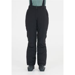 Skihose WHISTLER "Portivo" Gr. 42, EURO-Größen, schwarz, Damen, 94% Polyester, 6% Elasthan, unifarben, Hosen, mit 8000 mm Wassersäule