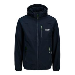 Jack & Jones PlusSize Softshelljacke "JJTHEO SOFTSHELL JACKET PLS", Herren, Gr. XXXL, blau (sky captain), Softshell, Obermaterial: 100% Polyester, JACK & JONES PLUSSIZE, unifarben, modisch, regular fit, Langarm, Jacken