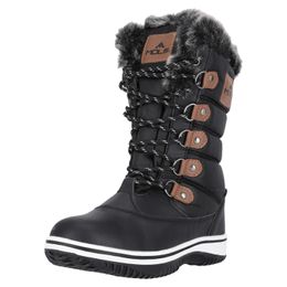 Stiefel MOLS "Enfield", Damen, Gr. 39, schwarz, Polyurethane, Synthetik, Schuhe Stiefel, mit modischem Kunstfell-Besatz