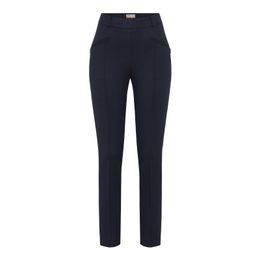 Boyfriend-Hose RAPHAELA BY Brax "Style DamenpulloverTH CHIC" Gr. 38K (19), Kurzgrößen, blau (navy), Damen, 46% Polyamid, 25% Viskose, 25% Polyester, 4% Elasthan, Hosen