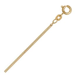 Goldkette ONE ELEMENT "Halskette aus 333 Gelbgold Ø 1,4 mm" Gr. 36, gold, Halsketten, Damen, 36, Gelbgold 333, Damen Gold Schmuck Panzerkette