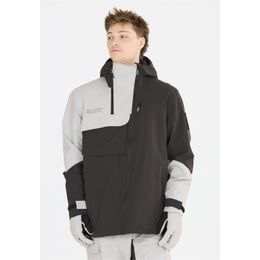 Skijacke SLOPE "Zuko", Herren, Gr. L, grau, 100% Polyester, mehrfarbig, normal, ohne Ausschnitt, Jacken, Mit innovativem Reißverschlussdesign