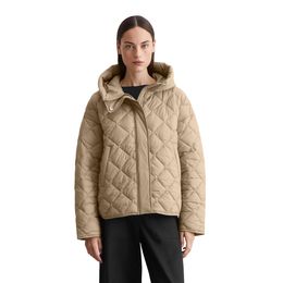 Marc O'Polo Outdoorjacke MARC O'POLO "aus recycelter Nylon-Performance-Qualität" Gr. 42, beige, Damen, Obermaterial: 100% Polyamid; Füllung: 100% Polyester; Futter: 100% Polyamid, unifarben, Jacken