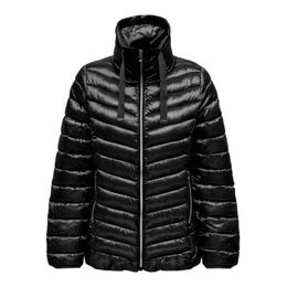 Steppjacke Only "ONLVEGA QUILTED LIFE JACKET CC OTW", Damen, Gr. L (40), schwarz, Web, Steppware, Obermaterial: 55% Polyester, 45% Nylon, unifarben, modisch, regular fit, Langarm, Jacken