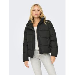 Steppjacke Only "ONLNEWCOOL PUFFER JACKET OTW NOOS", Damen, Gr. M (38), schwarz, Web, Steppware, Obermaterial: 100% Polyester, unifarben, modisch, Langarm, Jacken