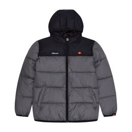 Steppjacke Ellesse "CALOROSO JNR PADDED JACKET" Gr. 152/158 (12/13), grau, Kinder, Steppware, Obermaterial: 100% Polyester, unifarben mit Farbeinsatz, Jacken