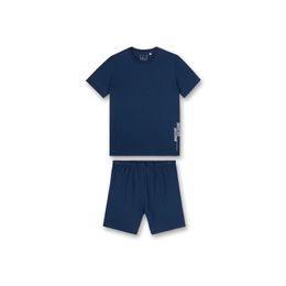 Schlafanzug Sanetta "Pyjama" Gr. 140, blau, Kinder, Obermaterial: 100% Baumwolle CO., Homewear-Sets