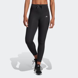 Lauftights adidas Performance "Run Ess SIP 7/8", Damen, Gr. M, N-Gr, schwarz, Obermaterial: 85% Polyester, 15% Elasthan, sportlich, 7/8-Länge, Hosen