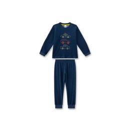 Schlafanzug Sanetta "Pyjama", Kinder, Gr. 116, blau, Obermaterial: 80% Baumwolle CO. 20% Polyester PES., Homewear-Sets