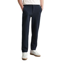 Marc O'Polo Jerseyhose MARC O'POLO "aus Bio-Baumwoll-Mix" Gr. L, Normalgrößen, blau, Damen, Obermaterial: 79% Baumwolle, 19% Polyester, 2% Elasthan, unifarben, Hosen