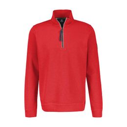 Lerros Sweatshirt »Sweattroyer für Herren, unifarben« URBAN RED 6XL 6XL Hoher Reißverschlusskragen