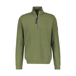 Lerros Sweatshirt »Sweattroyer für Herren, unifarben« SAGE GREEN 3XL 3XL Hoher Reißverschlusskragen