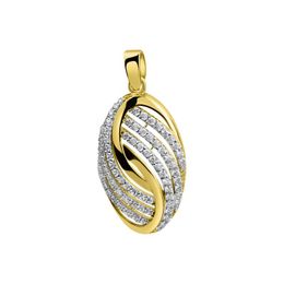 Diamonds by Ellen K. FASCINATION BY ELLEN K. Kettenanh&auml;nger &raquo;585/- Gelbgold bicolor Zirkonia&laquo; () mehrfarbig one-size Edler Anh&auml;nger aus 585/- Gelbgold bicolor