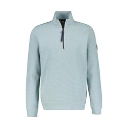 Lerros Sweatshirt »Sweattroyer für Herren, unifarben« CLOUD BLUE 6XL 6XL Hoher Reißverschlusskragen