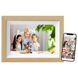 Braun Photo Technik Braun Phototechnik DigiFrame 10W WiFi Digitaler WiFi-Bilderrahmen 25.7 cm 10.1 Zoll EEK: C (A - G) 1280 x 800 Pixel 32 GB Buche