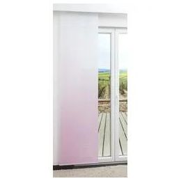 Flächengardine von Lysel® - Gradient transparent in den Maßen 245 cm x 60 cm rosa/rose