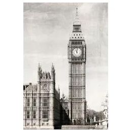 Acrylglasbild queence "Big Ben", schwarz, B:80cm H:120cm T:2,4cm, Bilder