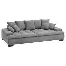 Big-Sofa MR. COUCH "Haiti II", grau (stone), B:264cm H:85cm T:138cm, Memphis (Grundgewebe - 100% Polyester; Nutzschicht- 90% Polyester / 10% Polyamide), Sofas, Wahlweise mit Kaltschaum - bis 140 kg belastbar