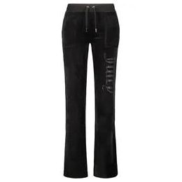 Sweathose Juicy Couture "LAYLA PANT JEWELLED Damen" Gr. S, EURO-Größen, schwarz, Damen, 95% POLYESTER 5% ELASTAN, Hosen, Trainingshose Damen, Sweathose, Velour, Jogginghose mit Glitzer, Sale