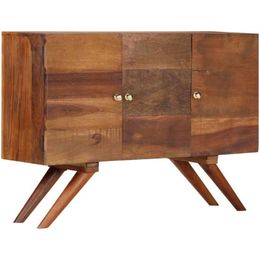 Sideboard Braun Altholz Massiv 110x30x75 cm vidaXL