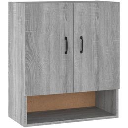 vidaXL - Wandschrank Grau Sonoma 60x31x70 cm Holzwerkstoff