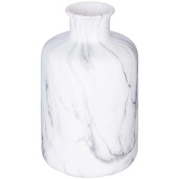 Vase - Marmor - weiß - H17 -5 cm Atmosphera Créateur D'intérieur