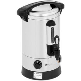 ROYAL CATERING Wasserkocher Edelstahl 6,5 Liter Doppelwandig 1500 w Warmhaltefunktion