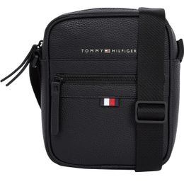 Mini Bag Tommy Hilfiger, Damen, Gr. B/H/T: 17cm x 20cm x 7cm, schwarz, Lederimitat, Taschen, mit Reißverschluss-Vortasche