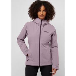 Outdoorjacke Jack Wolfskin "WISPER INS JKT W", Damen, Gr. M (38/40), lila (wild, blossom), Hauptmaterial: 100% Polyester (recycled), Jacken