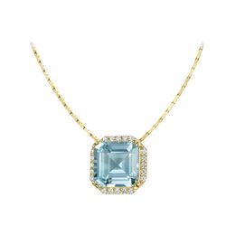 Jacques Lemans Kette Damen Gr&ouml;&szlig;e One Size hellblau / gold