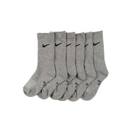 Nike Socken M&auml;dchen Gr&ouml;&szlig;e 19/32 graumeliert / schwarz