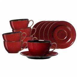 Ritzenhoff & Breker Ritzenhoff & Breker Kaffeetassen mit Untertassen Gambia 220 ml 6er Set