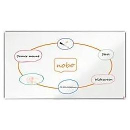 NOBO Premium Plus Widescreen Whiteboard 1915374 Wandmontiert Magnetisch Lackierter Stahl 188 x 106 cm