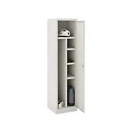 Bisley Garderobenschrank Primary Locker Stahlschrank 1 Tür Zylinderschloss 450 x 450 x 1.800 mm Hellgrau