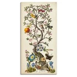 Wandbild Artland "Chinoiserie Natur I", beige (naturfarben), B:75cm H:150cm, Bilder, als Alubild, Outdoorbild, Leinwandbild, Poster in verschied. Größen