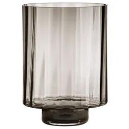 Windlicht Gilde "Novus", braun, B:27,50cm H:35,00cm T:27,50cm, Glas, Kerzenhalter, Kerzenhalter aus Glas