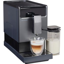 Hanseatic Kaffeevollautomat "HACM121470ST", schwarz (silber, schwarz), B:18cm H:40cm T:32cm, Kaffeevollautomaten, magnetisch, abnehmbare Tassenabstellfläche, zwei separate Milchtanks, Topseller