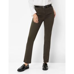 5-Pocket-Hose RAPHAELA BY Brax "Style LORA", Damen, Gr. 40, Normalgrößen, grün (dunkelgrün), 86% Baumwolle, 10% Elastomultiester, 4% Elasthan, Hosen