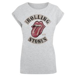 F4NT4STIC Shirt 'The Rolling Stones Tour '78 Blk' Damen Größe XXL beige / graumeliert / rot / schwarz / weiß