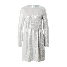 United Colors Of Benetton Cocktailkleid Damen Größe 36 silber