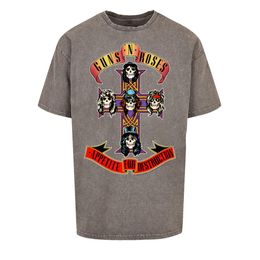 F4NT4STIC T-Shirt 'Guns 'n' Roses Appetite For Destruction' Herren Gr&ouml;&szlig;e 4XL gelb / dunkelgrau / rot / schwarz