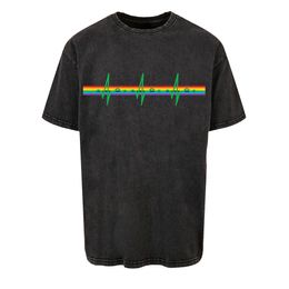F4NT4STIC Shirt 'Pink Floyd Prism Heartbeat' Herren Gr&ouml;&szlig;e L gelb / gr&uuml;n / lila / rot / schwarz