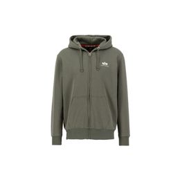 Alpha Industries Sweatjacke Herren Gr&ouml;&szlig;e XXL oliv / wei&szlig;