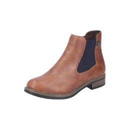 Rieker Chelsea Boots Damen Größe 36 cognac / schwarz Winterschuhe
