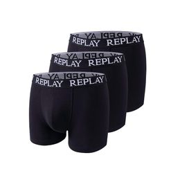 Replay Boxershorts Herren Gr&ouml;&szlig;e M schwarzmeliert / wei&szlig;